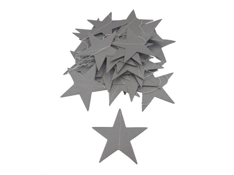 Paper Star Garland - Silver – Curly Tree